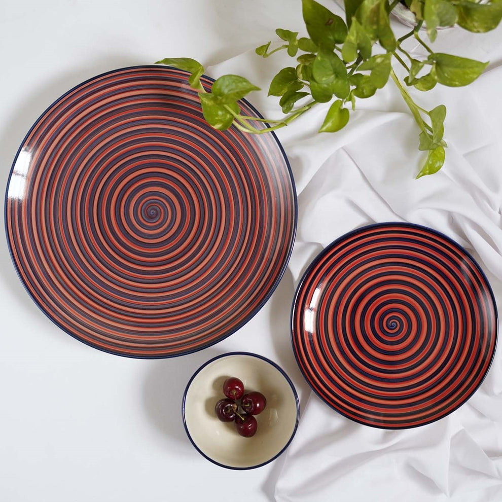 Cherry Red Dinner Plates - Set of 2 – Local Kala